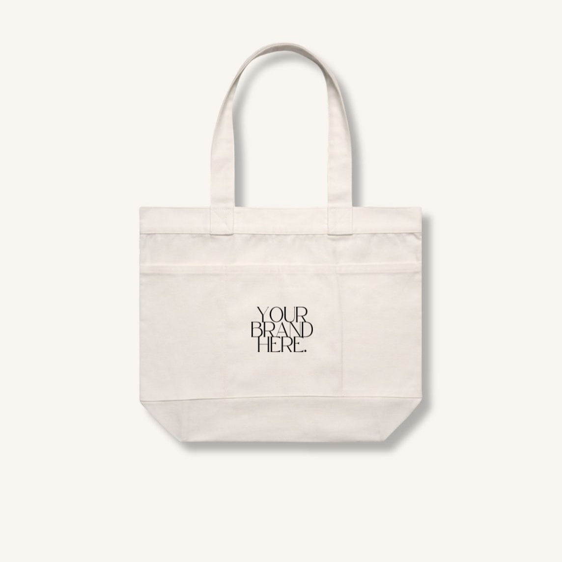 The Pocket Branded Tote | Custom Logo Tote Bag | Parcelle
